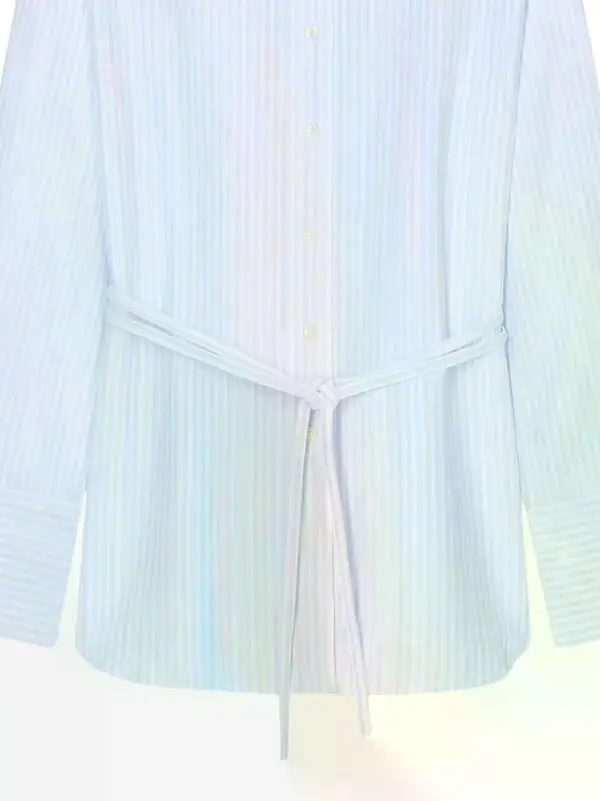 Closed Striped Belted Shirt