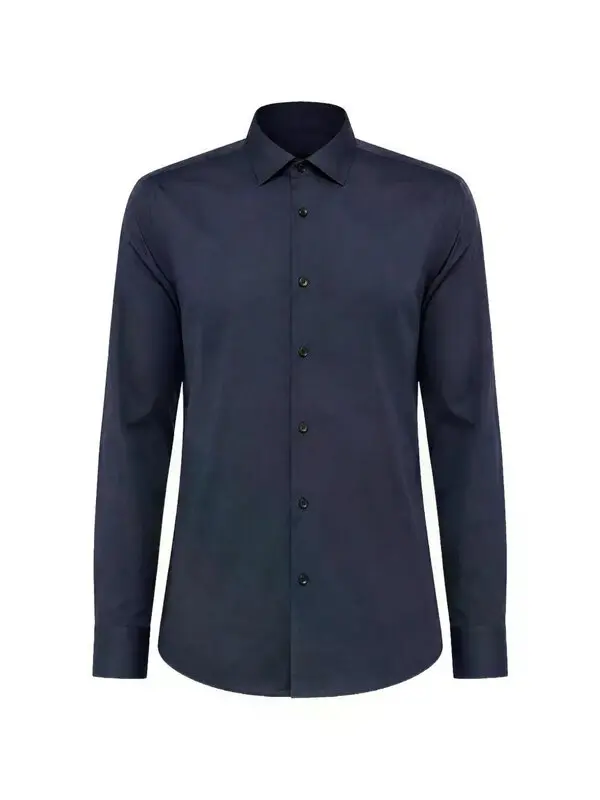 XACUS Long-sleeve Button-up Shirt - Blue