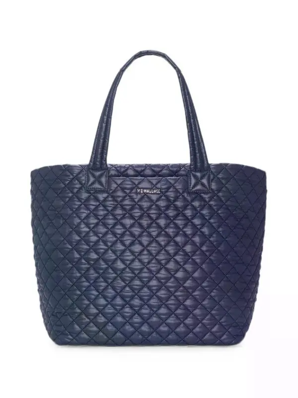 Mz Wallace Large Metro Deluxe Quilted Tote Bag - Blue