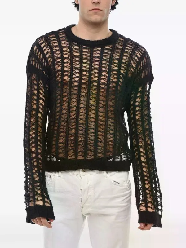 Dsquared2 See-through Mohair-blend Sweater