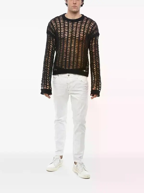 Dsquared2 See-through Mohair-blend Sweater