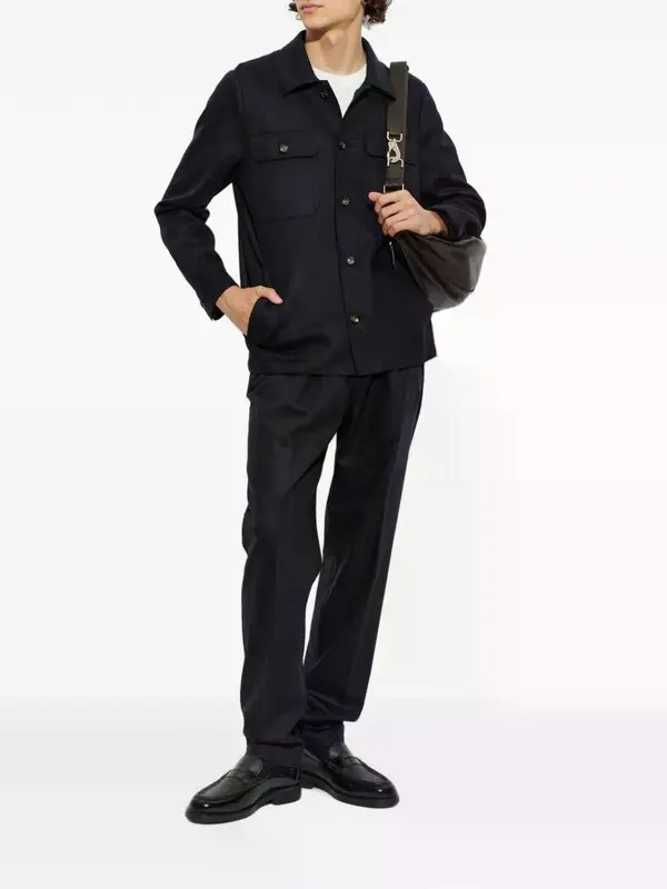 Eleventy Elasticated-waistband Pleated Trousers