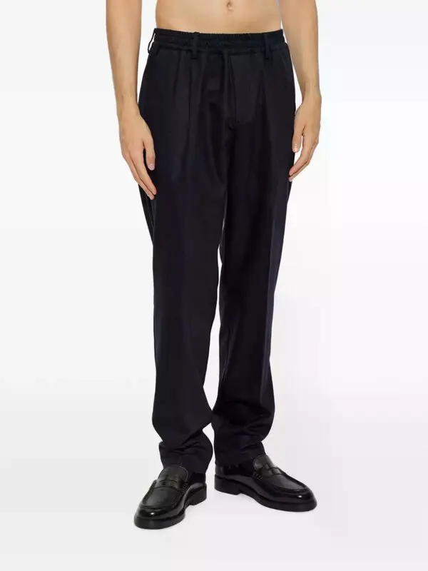 Eleventy Elasticated-waistband Pleated Trousers