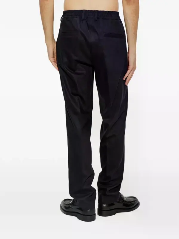 Eleventy Elasticated-waistband Pleated Trousers