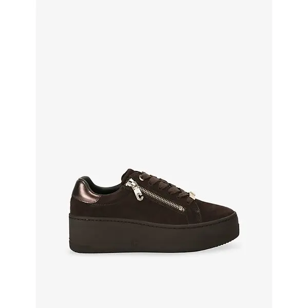 Carvela Connected Zip Suede Trainers