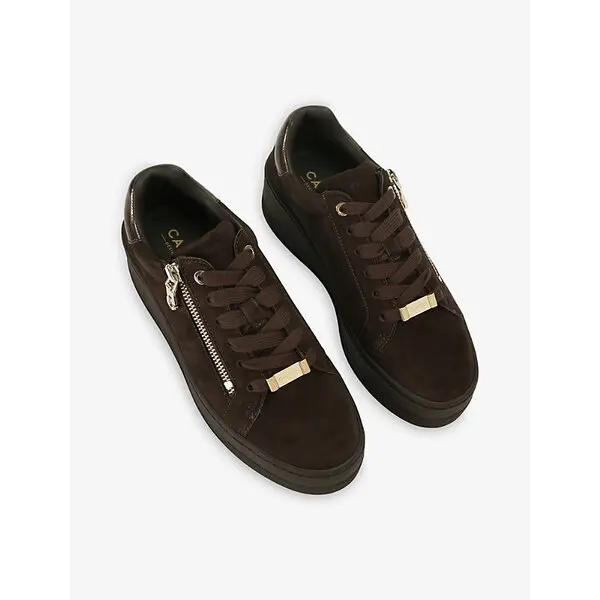 Carvela Connected Zip Suede Trainers