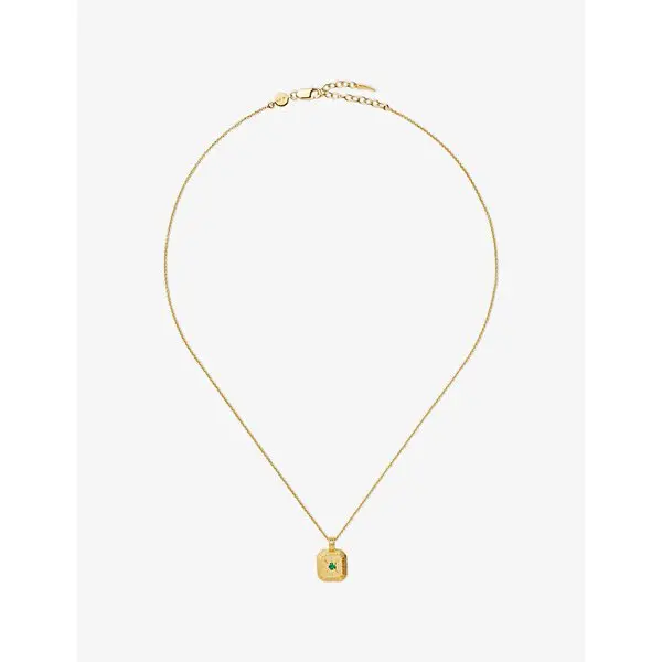 MISSOMA May Birthstone Birthstone 18ct Vermeil Sterling Silver Pendant Necklace - Gold