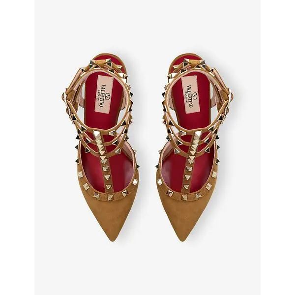 Valentino Garavani Rockstud 65 Suede Courts