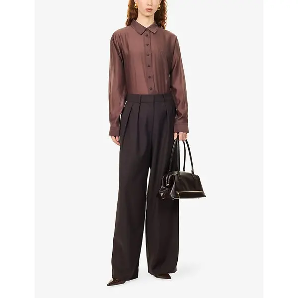 REFORMATION Eli Oversized Woven Shirt