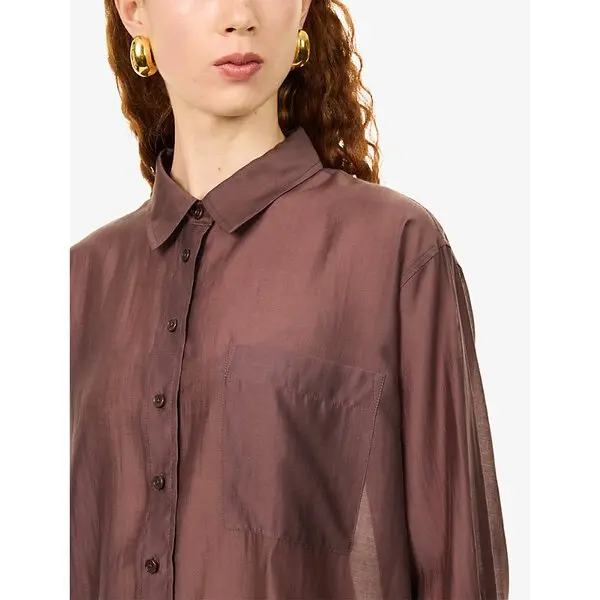 REFORMATION Eli Oversized Woven Shirt