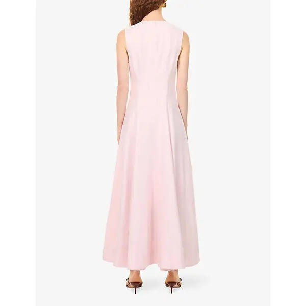 REFORMATION Cecilia Sleeveless Linen Midi Dress