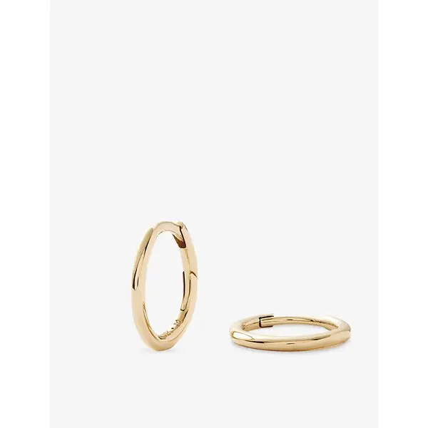 MISSOMA Classic 9ct Yellow Mini Hoop Earrings - Gold