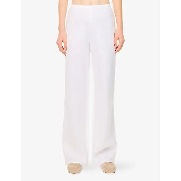 REFORMATION Gale Straight-leg Linen Trousers