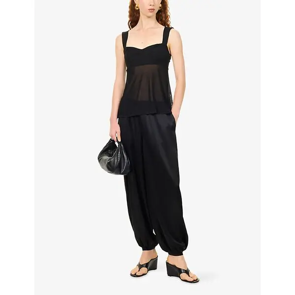REFORMATION Nova Sweetheart Knit Top