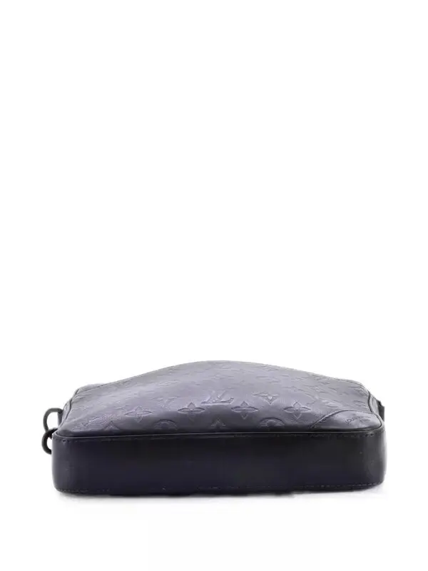 LOUIS VUITTON Duo Messenger Bag Monogram Shadow Leather Crossbody Bag