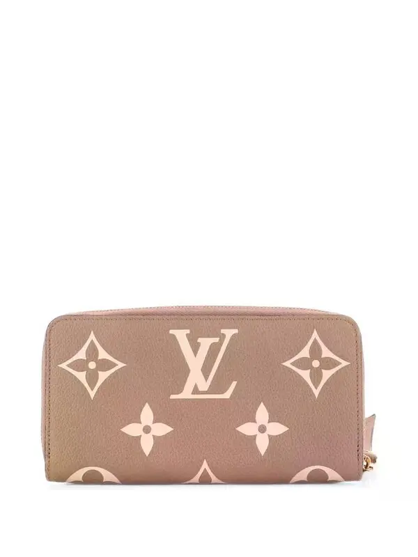 LOUIS VUITTON Zippy Wallet Bicolor Monogram Empreinte Giant Small Wallets