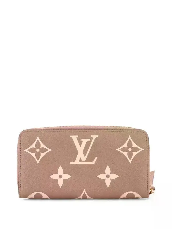LOUIS VUITTON Zippy Wallet Bicolor Monogram Empreinte Giant Small Wallets - Neutrals
