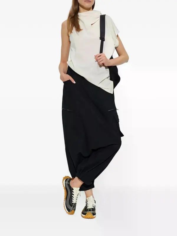 Issey Miyake Asymmetric Shoulder-slit Top