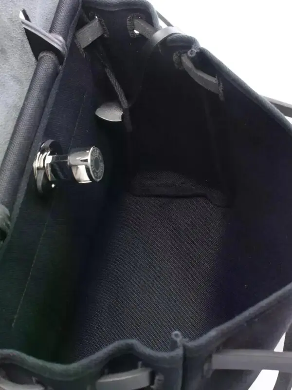 Hermès 2023 Military Toile And Vache Hunter Herbag Zip 31 Satchel - Black