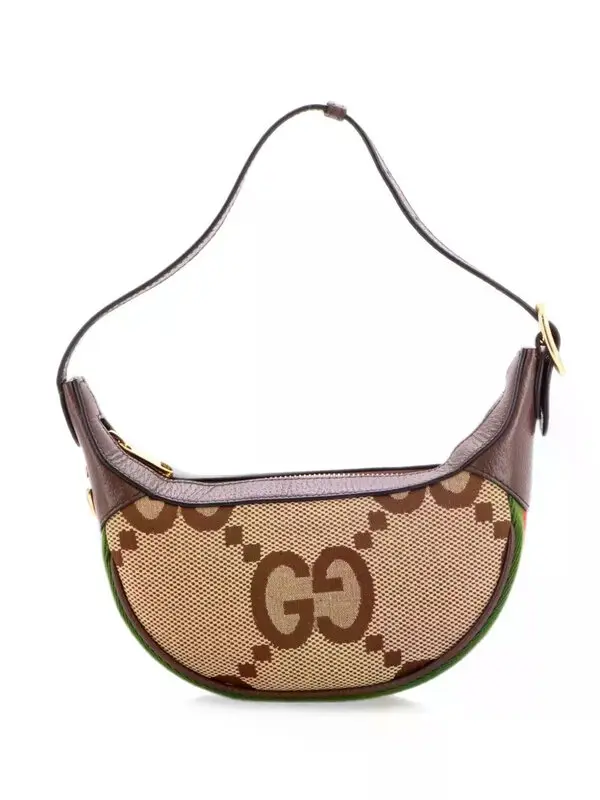 Gucci Ophidia Half Moon Bag Jumbo Gg Canvas Mini Hobo Bag