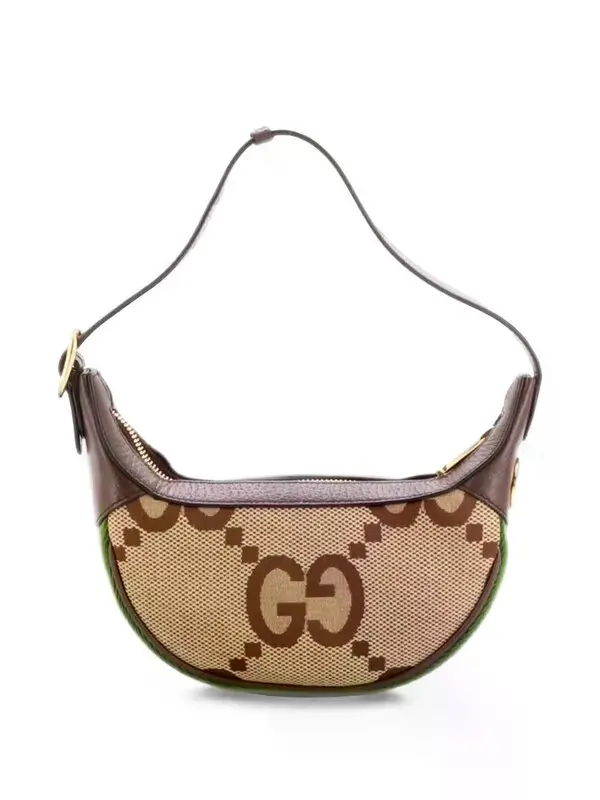 Gucci Ophidia Half Moon Bag Jumbo Gg Canvas Mini Hobo Bag