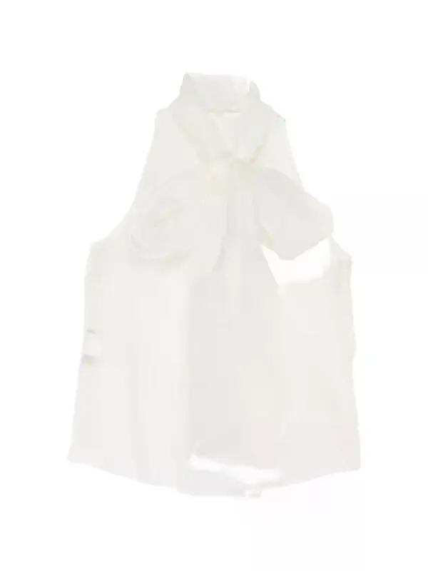 ISABEL SANCHIS Silk Scarf Blouse