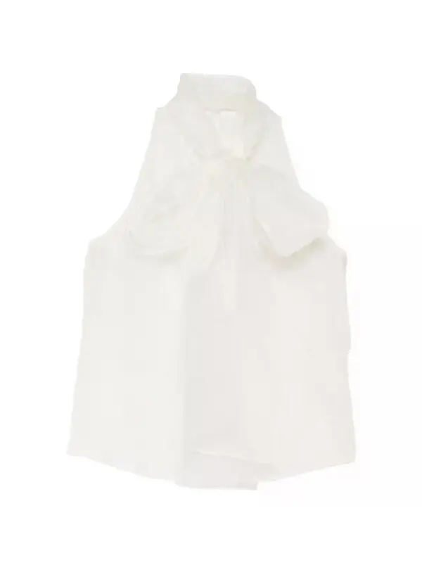 ISABEL SANCHIS Silk Scarf Blouse