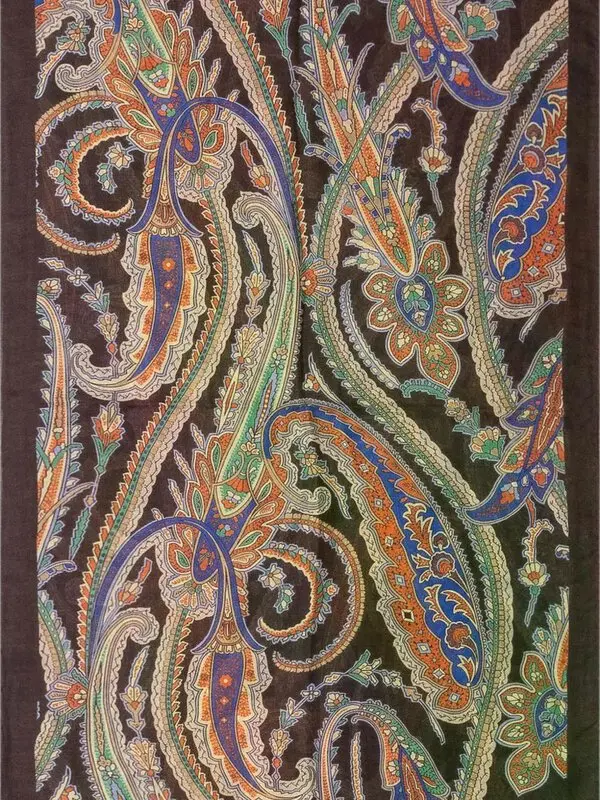 Etro Paisley-print Frayed Scarf
