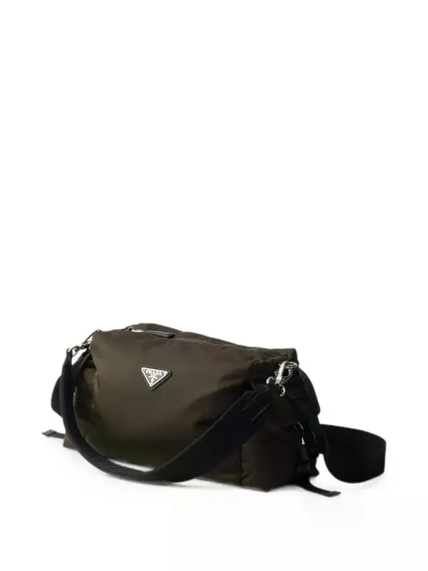 Prada Explore Re-nylon And Leather Hobo Bag - Green