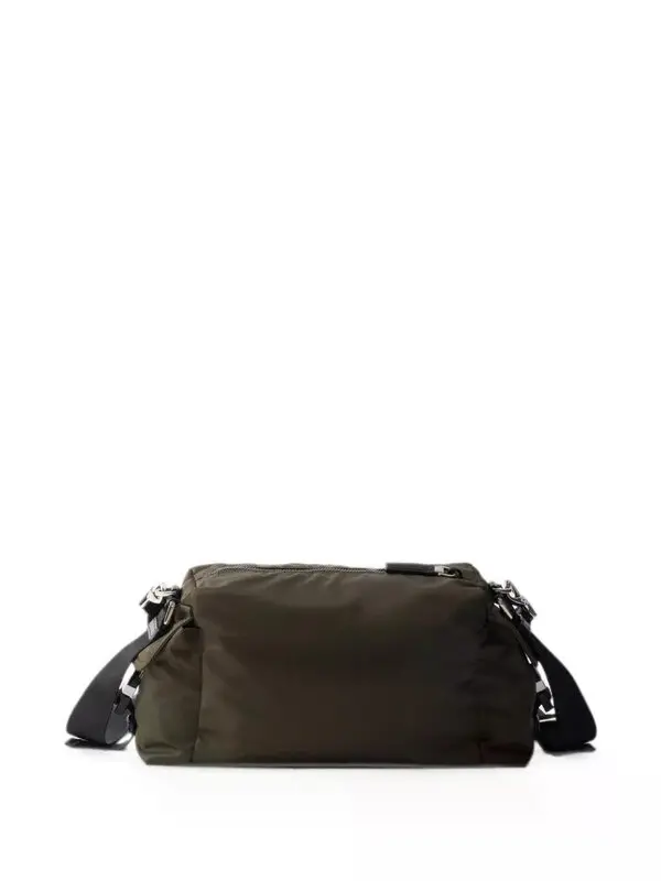 Prada Explore Re-nylon And Leather Hobo Bag - Green