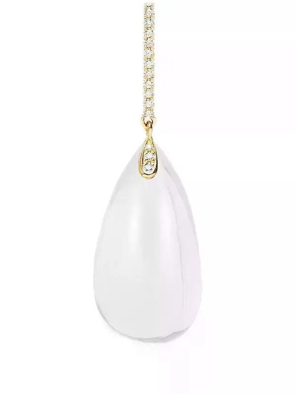 Goshwara Naughty Moon Quartz And Diamond Earrings