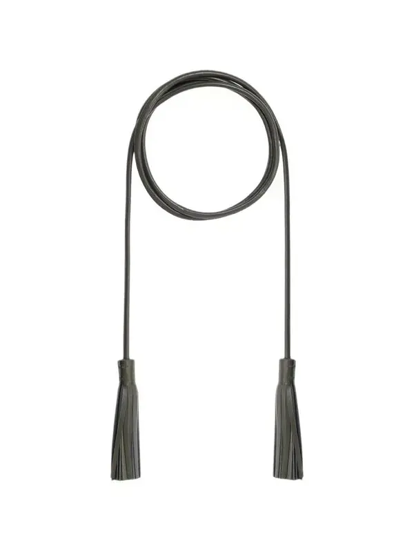 PIERRE-LOUIS MASCIA Tassel-detail Skinny Belt - Green