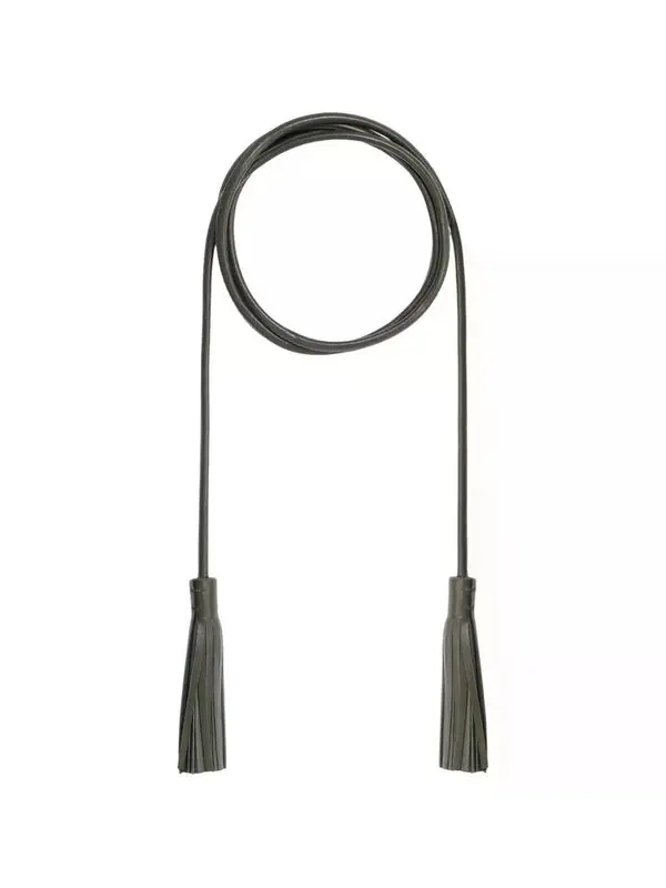 PIERRE-LOUIS MASCIA Tassel-detail Skinny Belt - Green