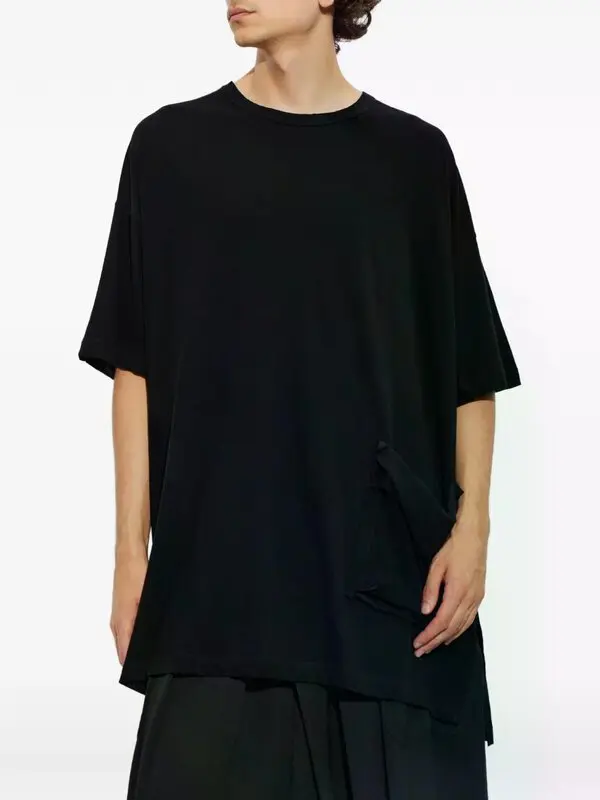 Yohji Yamamoto Oversized Draped-pocket T-shirt