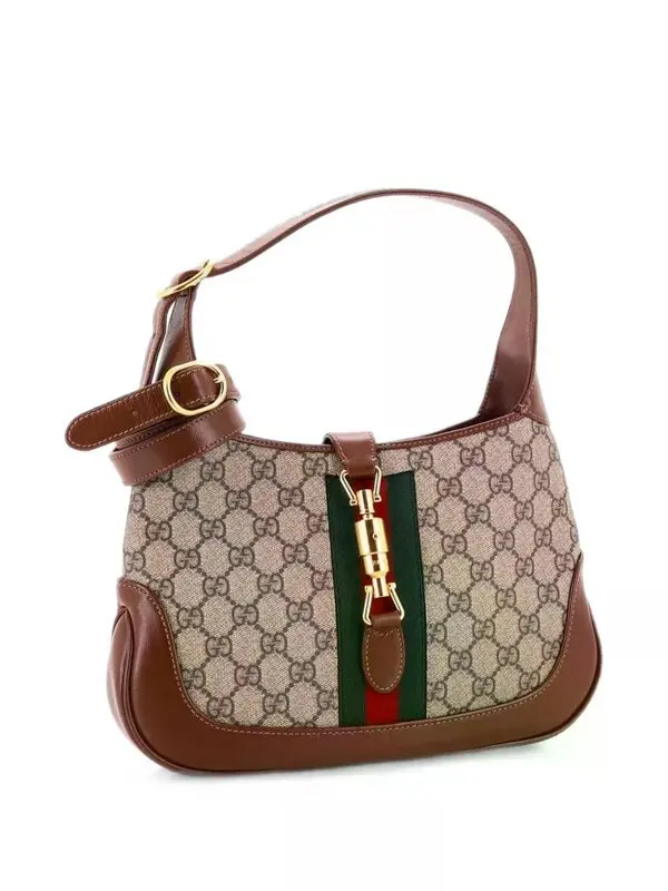 Gucci Jackie 1961 Gg Coated Canvas Small Hobo Bag