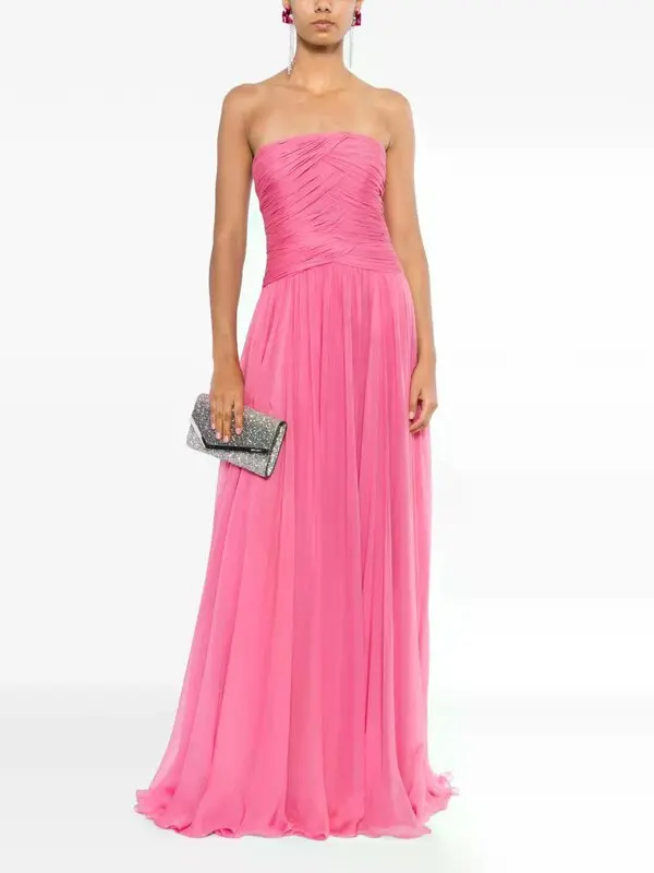 Zuhair Murad Strapless Silk-chiffon Gown