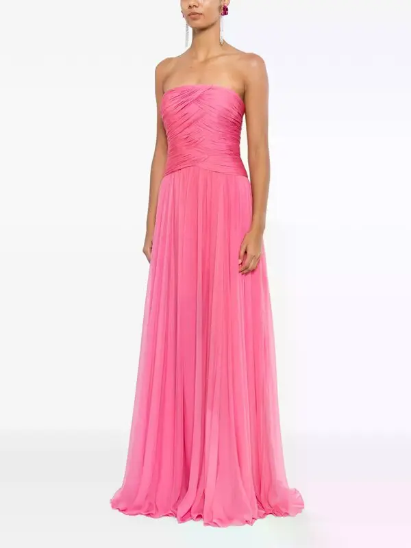 Zuhair Murad Strapless Silk-chiffon Gown
