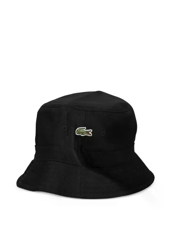 Lacoste Logo-patch Bucket Hat - Black