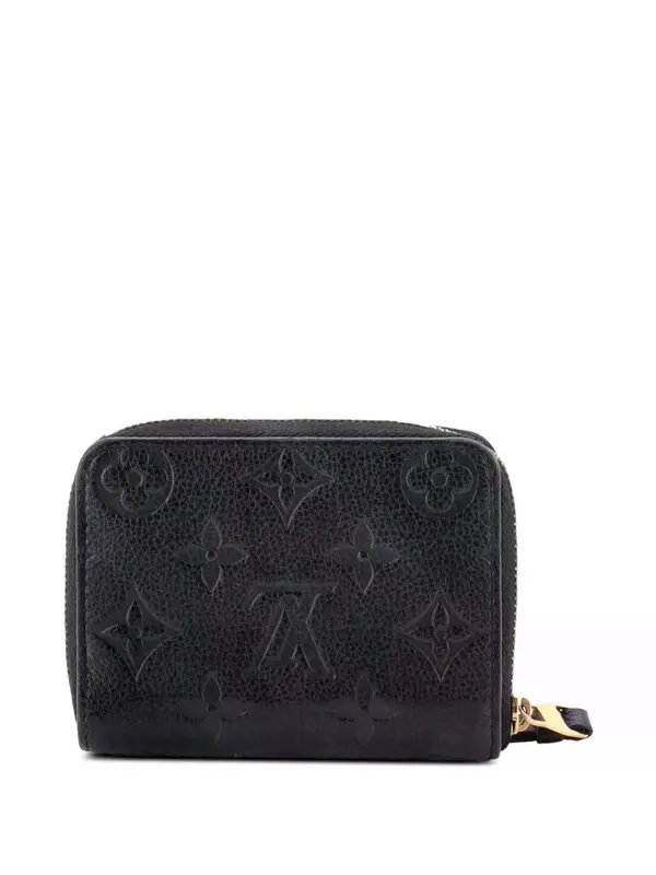 LOUIS VUITTON Zippy Coin Purse Monogram Empreinte Leather Pouch - Black