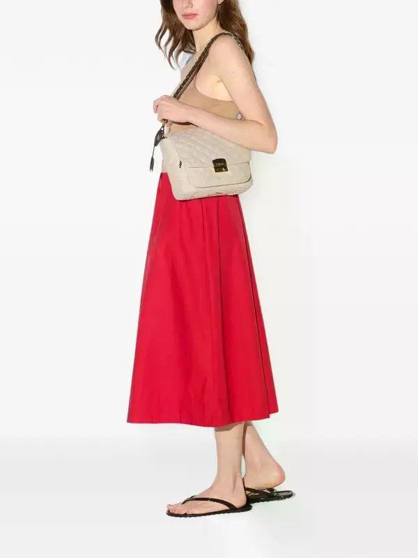 Mz Wallace Medium Crosby Quilted Linen Crossbody Bag