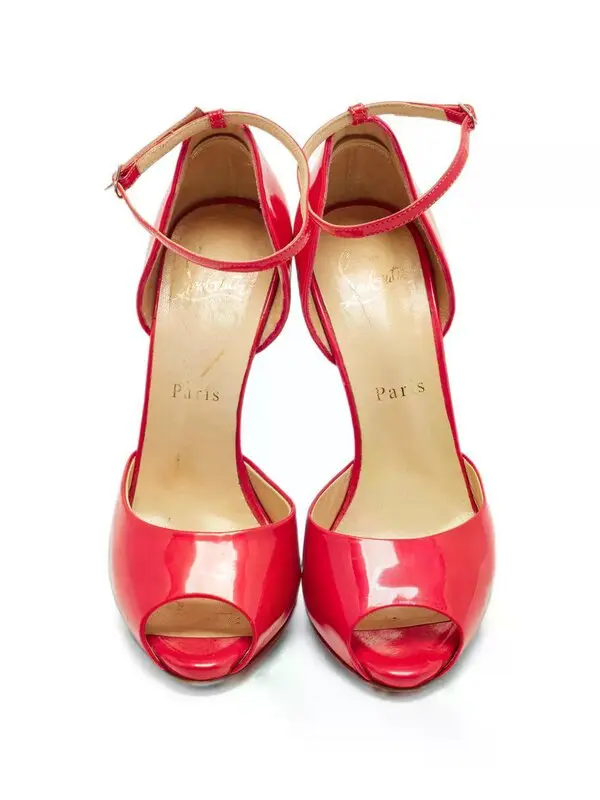 CHRISTIAN LOUBOUTIN Claudia Peep-toe D'orsay Pumps