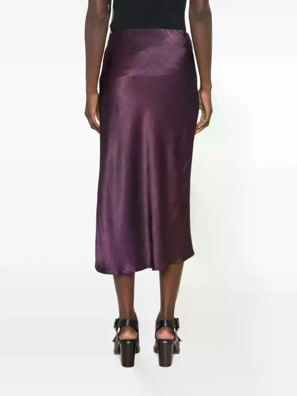 Dixie Satin-finish Bias-cut Skirt