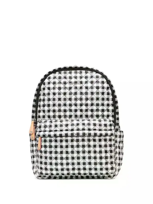 Mz Wallace Metro Deluxe Gingham Quilted Backpack
