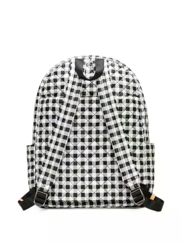 Mz Wallace Metro Deluxe Gingham Quilted Backpack