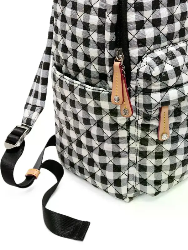 Mz Wallace Metro Deluxe Gingham Quilted Backpack