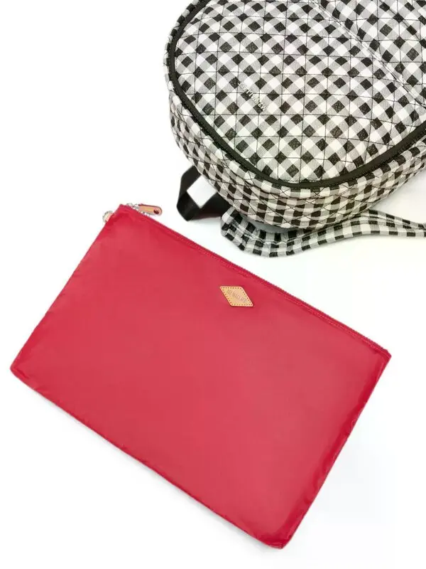 Mz Wallace Metro Deluxe Gingham Quilted Backpack
