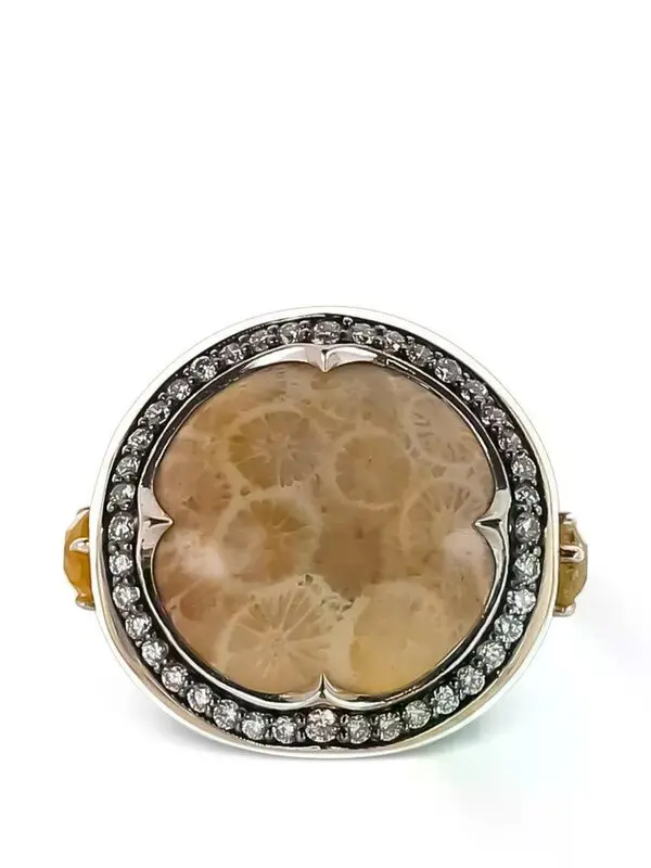 PARULINA Coral Diamond Ring - Gold