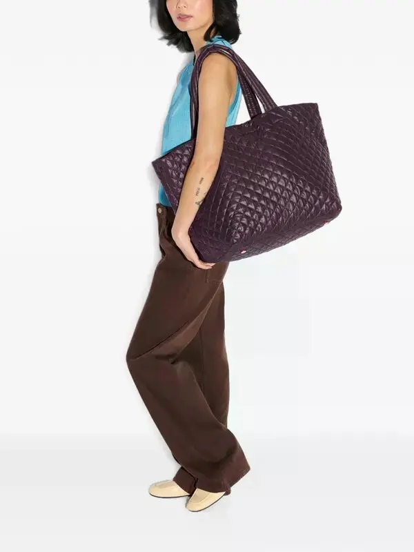 Mz Wallace Large Metro Deluxe Quilted Tote Bag - Purple
