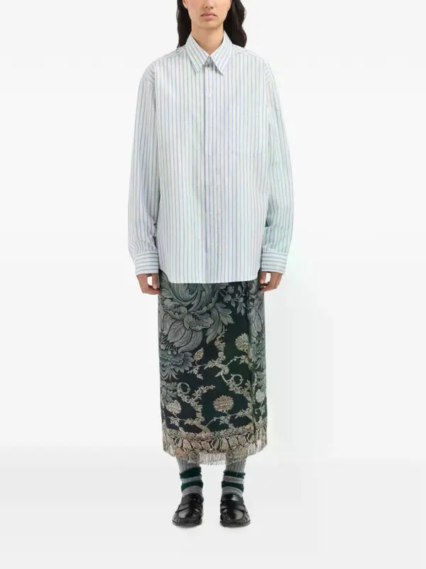PIERRE-LOUIS MASCIA Striped Silk Shirt