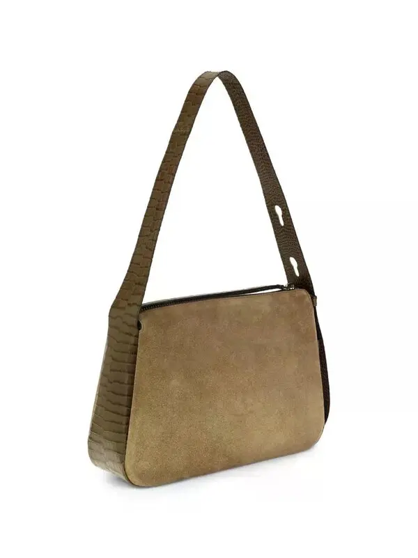 Tory Burch Romy Suede Shoulder Bag - Brown